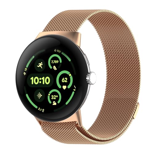 ■商品説明■ Google Pixel Watch 4 41MM / 3 / 2 / 1 交換バンド 磁気 ステンレス製 バックル付き 時計ストラップ ピクセルウォッチ4 41mm 交換ベルト サイズ調節可能 軽量 柔らかい 金属バンド コ...