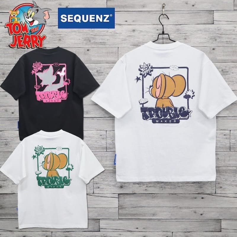 商品情報カラー展開ホワイト×ネイビー(ジェリー)ホワイト(ジェリー)ブラック(トム)サイズ展開S、M、Lサイズスペック(cm）S 肩幅46 身幅51 着丈64 袖丈23M 肩幅48 身幅53 着丈66 袖丈24L 肩幅51 身幅56 着丈6...