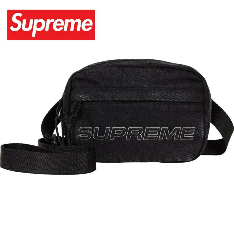 ■サイズ：Free 約H12cm x W17cm x 約D6cm ■カラー：[Black]■表地コットン100% 裏地ナイロン100%Supreme シュプリームDenim Mini Shoulder Bagデニム ミニ ショルダーバッグ店...