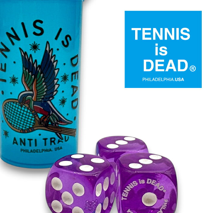 【FIELDSTYLE 出展ブランド】 "TENNIS is DEAD" Cee-Lo DICE ケース入り3個セット TENNIS is DEAD全アイテムはこちら TENNIS is DEAD®（テニス イズ デッド） PHILADEL...