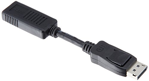 Displayport - HDMIブラック/-/AD-DPHBK・パッケージ個数:1・次世代デジタルインターフェイス規格DisplayPortを、HDMIケーブル(タイプA-19ピン)に接続できるようにする変換アダプターです。・※Disp...