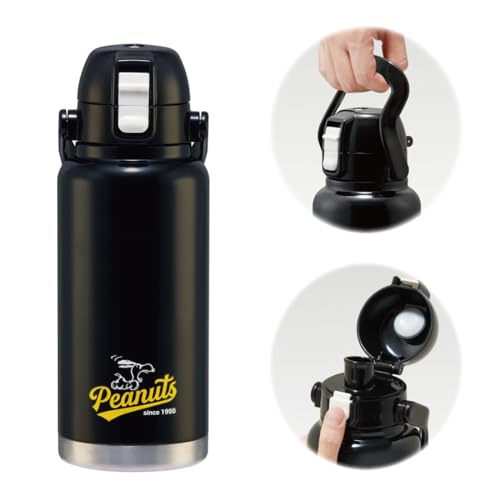 スヌーピー/1000 ml/STD10H-A・パッケージ個数:1・容量：1000ml / サイズ：直径90×高さ250mm / 原産国:中国・真空二重構造で冷たさキープ、氷が入れやすい広口タイプ・飲みたい時にサッと飲めるワンプッシュオープン...
