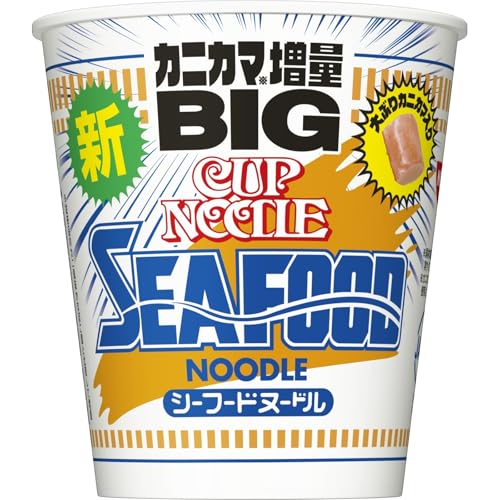 (2)シーフードビッグ-/104グラム (x 12)/a307-41・パッケージ個数:12・(1食(105g)当たり)エネルギー:473kcal、たんぱく質:12.2g、脂質:18.8g、炭水化物:63.8g、食塩相当量:6.1g、ビタミン...