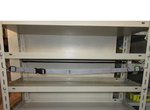 該当なし/180cm/QL-E97-180・Size:180cm・パッケージ個数:1・オープン棚に収められた書類、ケースなどの収納物の落下を防止するベルトです。・オープン棚の支柱穴にフックを引っ掛けて固定するだけの簡易設置です。・ベルトは着...