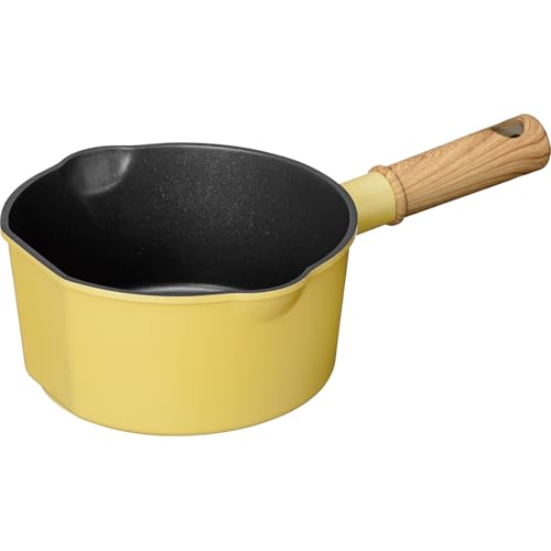 16cmイエローイエロー/1.5 L/RB-3547・Style:16cmイエロー・パッケージ個数:1・本体:アルミニウム合金、内面:ふっ素樹脂加工、外面:焼付け塗装、ハンドル:シリコン塗装木目調・商品サイズ(約):幅29×奥行18×高さ8...