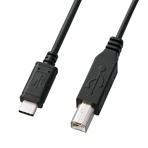 ブラック/1m/KU-CB10・Size:1m・パッケージ個数:1・USB Type-Cポートを持つパソコン、タブレット端末などと、USB機器（USB2.0 B端子を持つ機種）を接続するためのケーブルです。・両面挿せるUSB Type-Cコ...