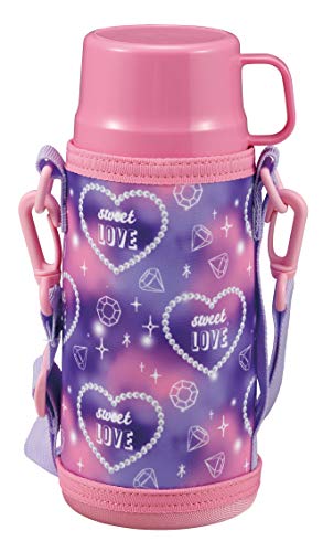 直飲みハート/600 ml/ue3531・Color:ハート・パッケージ個数:1・部門名:ユニセックス大人・製品サイズ:(約)98×80×高さ215mm(カバー含まず)・実容量:600ml・保温効力:56度以上(12時間)・70度以上(6時...