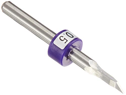 -/0.5mm/SB-05・Size:0.5mm・斬技ホルダーか軸径3.2mmまで装着可能なピンバイス等に装着してご使用下さい・非常に硬い超硬合金 (タングステンカーバイト)を使用・軸の太さは軸径3.2mm、刃先は平刀型・サイズ: 0.5m...