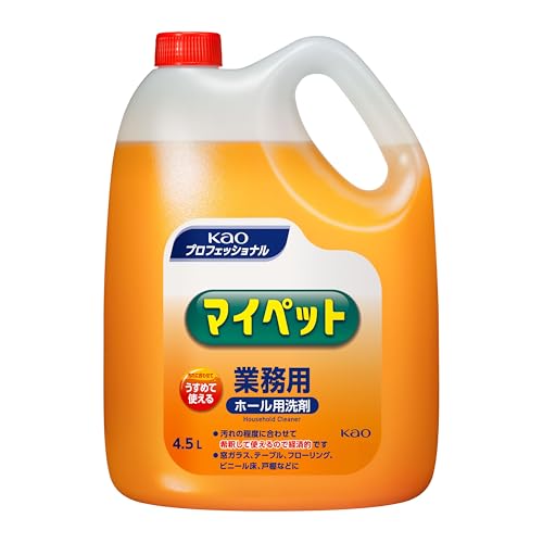 オレンジ/4.5リットル (x 1)/-・パッケージ個数:1・商品サイズ (幅×奥行×高さ) :250×250×250mm商品紹介 オフィス・ホールからお店まで幅広く使えるふき掃除洗剤です。 フローリング、ビニール床やテーブル、戸棚などのふ...