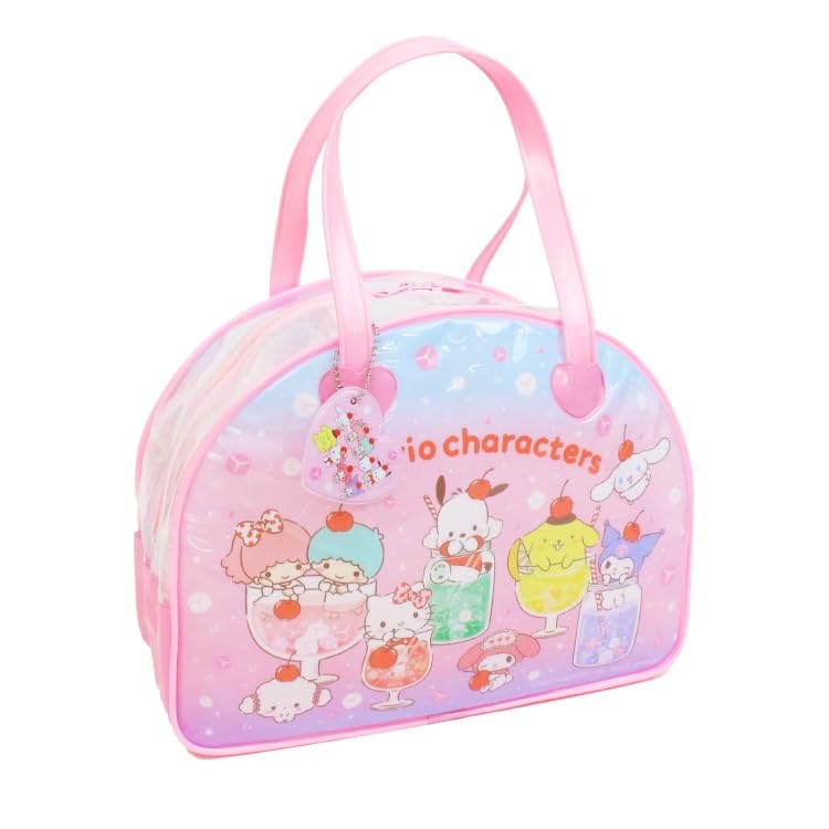 サンリオキャラクターズピンク/約：H230×W320×D120mm/134476・Color:ピンクStyle:サンリオキャラクターズ・パッケージ個数:1・お子様に大人気サンリオキャラクターズのボストンバッグです。・水に強いPVC素材で出来...