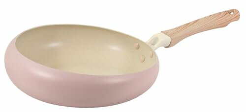フライパン(26cm)ピンク/26cm/HC-905・Style:フライパン(26cm)・パッケージ個数:1・製品サイズ:(約)全長46×幅26.5×高さ8.5cm、本体の深さ:最低部/(約)5.2cm、最高部/(約)7.7cm、開口部/(...