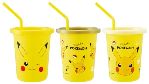 ポケモンポケモン/径9×高10.6cm/SIH3ST-71576・パッケージ個数:1・サイズ：径9×高10.6cm、ストロー：17cm・材質：ポリプロピレン・原産国：日本ストロー付きの軽量タンブラー、柄違いの3個セット。 フタ付きなので衛生...