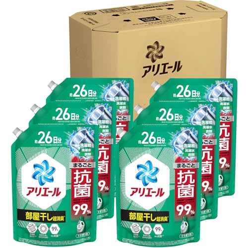 -/詰め替え 625g×6袋/-・Size:詰め替え 625g×6袋・パッケージ個数:1・まるごと抗菌　衣類・洗濯水・洗濯槽　＊全ての菌の増殖を抑えるわけではありません。・干した衣類も、部屋までまるごと消臭！*P&G調べ。ニオイの度合いによ...
