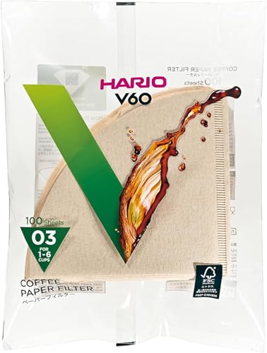 みさらし/03（1〜6人用）/V60フィルター・Size:03（1〜6人用）NumberOfItems:3・V型円錐形ペーパーフィルター・円錐型のドリッパーにぴったりとフィットし、一貫した抽出を実現・3袋300枚・日本製・みさらし【3袋セッ...