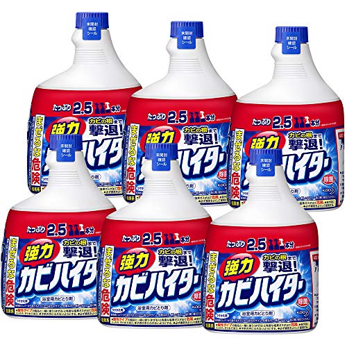 -/大容量つけかえ1000ml×6個/-・Size:大容量つけかえ1000ml×6個・パッケージ個数:1・商品サイズ(幅×奥行×高さ):20.5x30.5x25.7・内容量:6000ml・商品の仕様、用途:詰め替え・強力カビハイターはカビの...