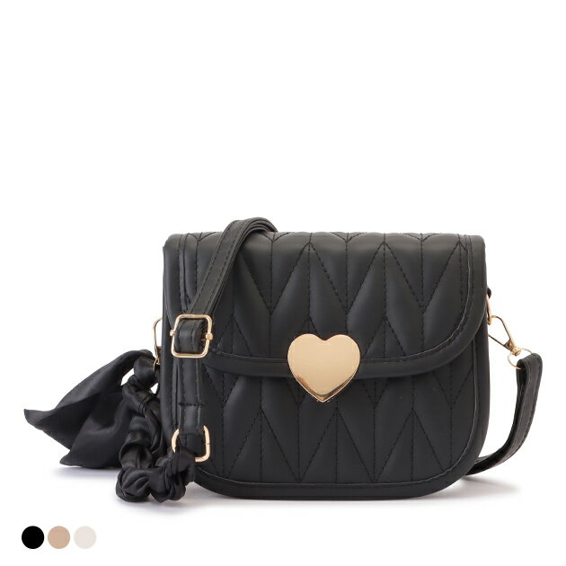 ⇒ 買い物ガイドはこちら■商品説明ゴールド×キルティングの定番デザインで、上品な佇まいに仕上げたショルダーバッグ。 ハートモチーフが、可愛らしさをプラスするアクセントになっており、カジュアルな装いとも相性良く合わせることができるアイテムです...