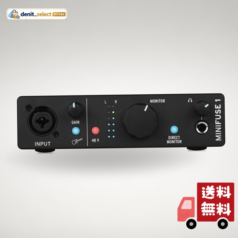 ギタリスト、ボーカリストにおすすめ。シンプルな1イン2アウト仕様のオーディオインターフェイス。 軽量コンパクトかつ頑丈な設計のため、ご自宅だけでなく持ち出しにも最適。 エントリーモデルながら、110dBの豊かなダイナミックレンジと低ノイズを...