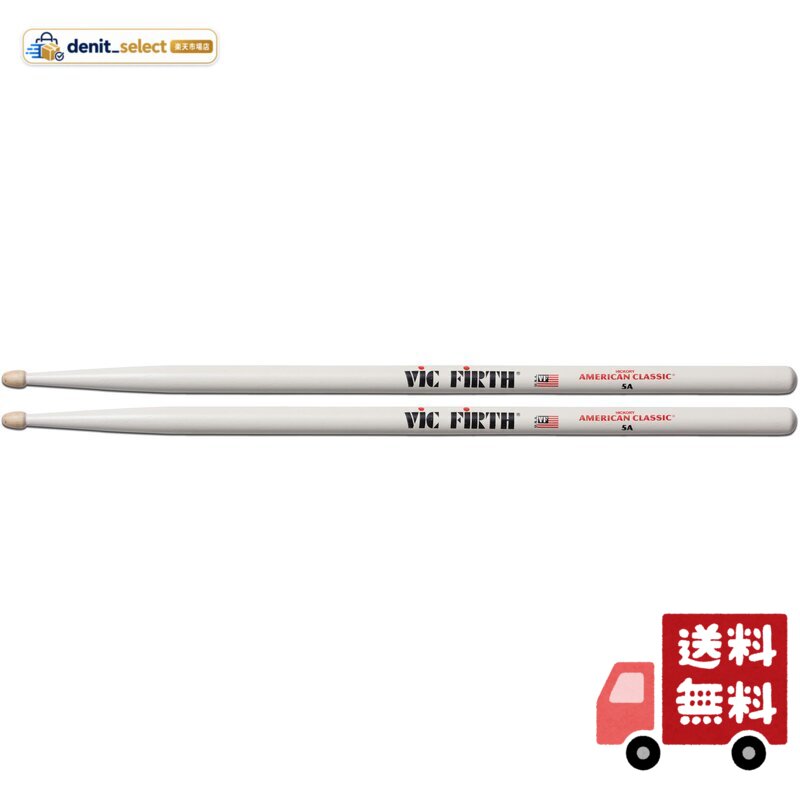 サイズ:14.4 × 407mm 材質:ヒッコリー American Classic "5A" Color Collection VIC-5Aのホワイトフィニッシュ