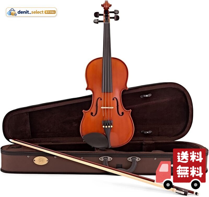スペック:トップ:ソリッドスプルース、バック&サイド:ソリッドメイプル、ネック:メイプル フィンガーボード:ブラックハードウッド、ペグ:ブラックハードウッド、チンレスト:ブラックハードウッド 適応身長(目安):115cm ~ 125cm 付...
