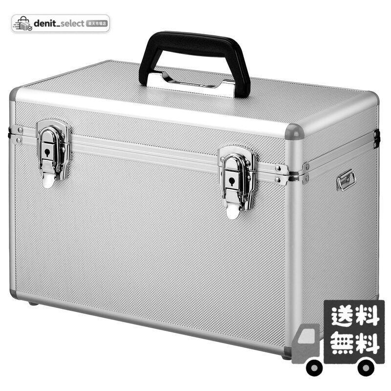 アルミパイプフレームと軽量アルミパネルを採用したハードケース。軽く、衝撃に強いためカメラ機材の運搬に。 移動式の中仕切りが付いているので、収納物にあわせてご使用いただけます。 移動に便利なショルダーベルト、不意に開くことを防ぎ盗難予防にも役...