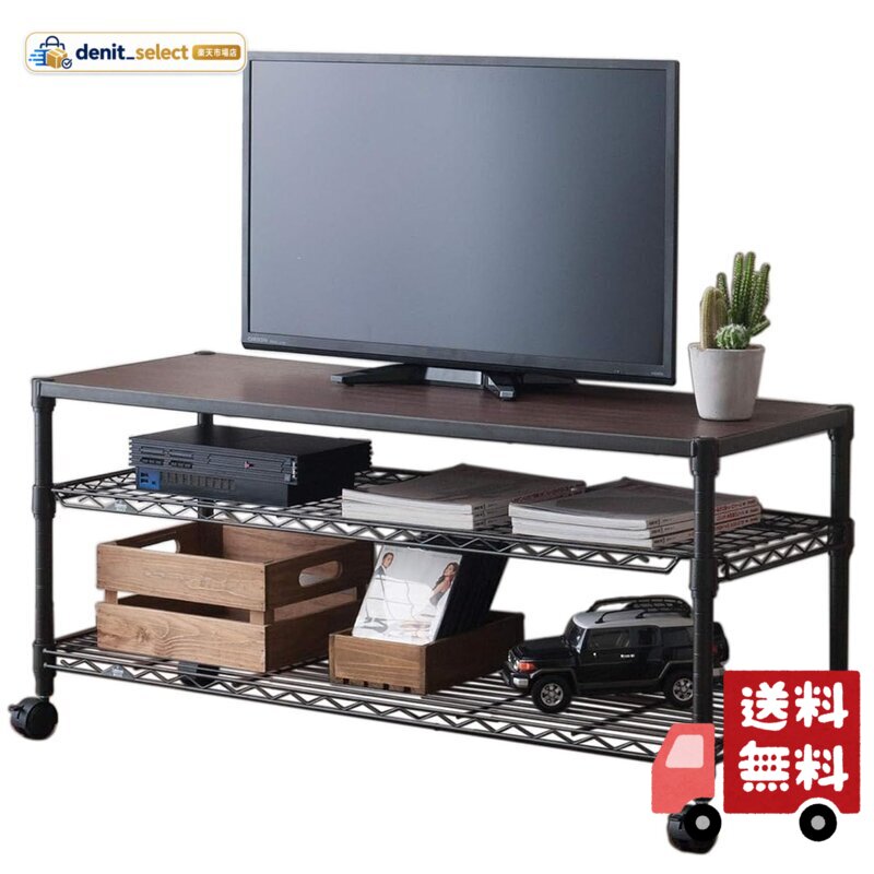 サイズ(約):幅111×奥行41×高さ52cm 本体重量(約):11.1kg 全体耐荷重(約):190kg その他耐荷重(約/枚):木棚80kg、置き棚30kg、通常シェルフ80kg 材質:スチール(ハンマートーン塗装)