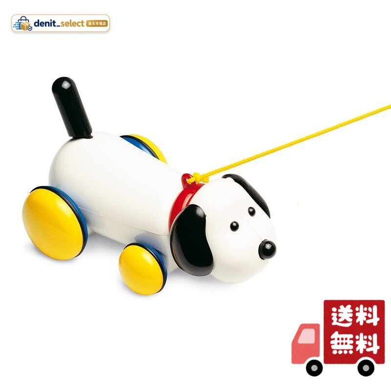 子犬サイズのプルトーイ。ひもを引くとしっぽと首を振り、音を出します。 ※色の組み合わせはアソートとなっております。お選びいただくことはできません。 主な製造国 :中国 対象年齢 :12ヶ月以上 本体サイズ :24×13×15cm 汚れた場合...