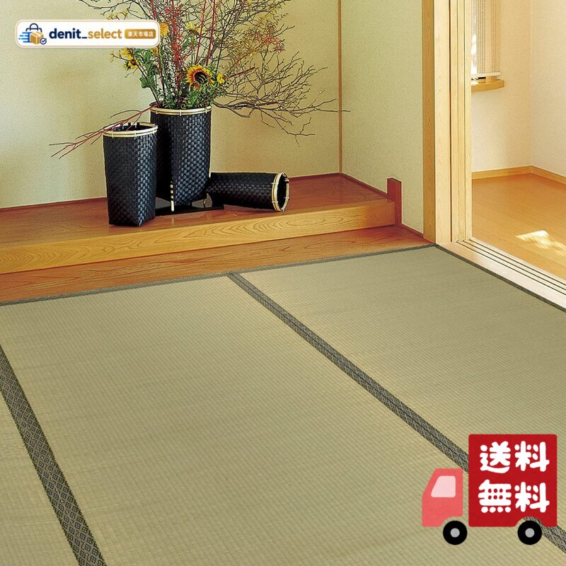 【組成】 表面:い草100% 双目織 【生産国】 中国 【備考】 抗カビ 時が経つにつれ目立ってくる汚れや色褪せ。気になるけど畳を張り替えるのは費用もかかるし大変そんなとき、上敷きをサッと敷くだけで簡単に和室をリフレッシュ。また、新築や賃貸...