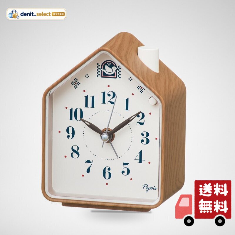付属品:電池(単3アルカリ×3個) 「鳥の鳴き声」「電子音」の切替式アラーム アラームオートストップ機能(約5分間) スヌーズつき、音量調節、アラームモニター機能 ライトつき、スイープセコンド