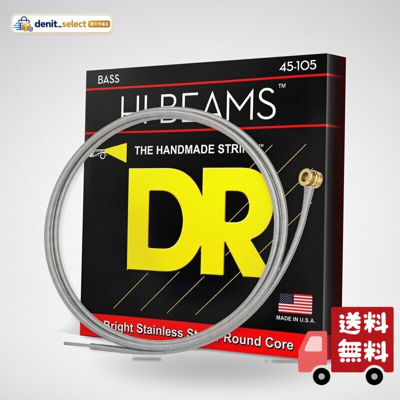 hi-beamsシリーズ スタイル:medium ゲージ:45,65,85,105 ステンレス・スティール