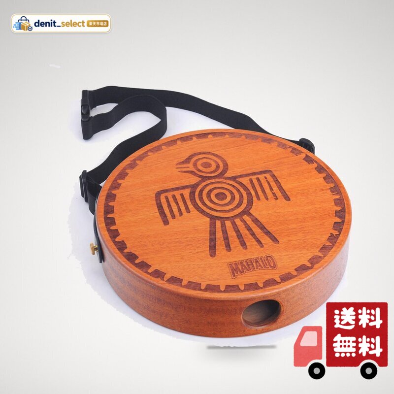 【どこでもカホン】打面は直径10′′(255mm)サイズでコンパクトなサイズなので膝の上でも快適に演奏できます。 付属の伸縮性のあるサイズ調整可能なストラップで首から下げたり、腰に固定したりしての演奏も可能。さらに、10"を固定できるスネア...