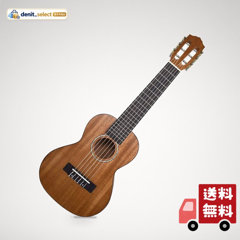 クラシックギターサウンドとウクレレサウンドを組み合わせたユーモアな音色を奏でるコンパクトギター チューニングは通常のギターの5フレットにあたる1弦/A、2弦/E、3弦/C、4弦/G、5弦/D、6弦/Aが標準となります ラウンドバック仕様 /...