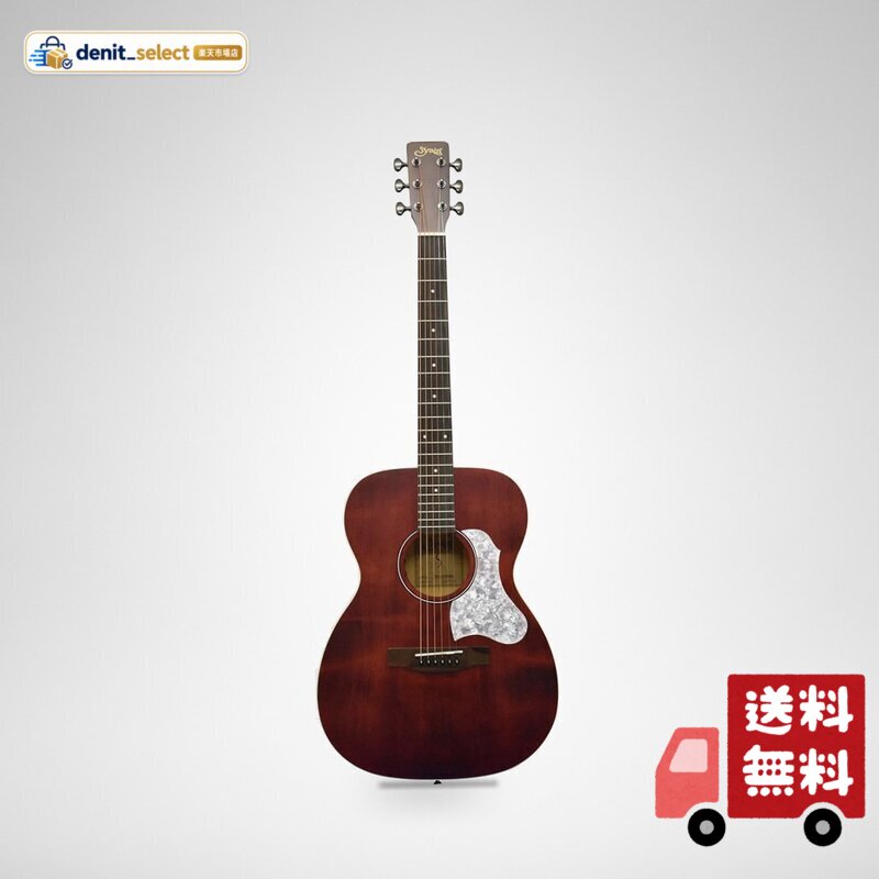 ボディフォルムは定番のOM(オーケストラ)に「FISHMAN Sonitone GT1(SON-GT1) 」を搭載したエレアコ仕様となっています。トップ材にはバランスの良い張りのあるサウンドが特徴のスプルース単板を使用。 ボディ&ネックの塗...