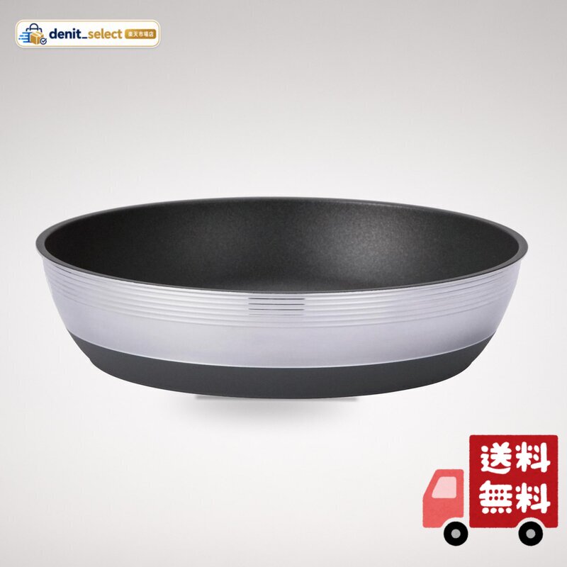 サイズ(約):271×271×64mm 本体重量(約):807g 素材・材質:内面/ダイキン Silkware EZ、外面/ミラー仕上げ、セラミック耐熱塗装(下部・底)、底面/鉄・アルミニウム溶射 はり底(IH対応) 生産国:日本 対応熱源...