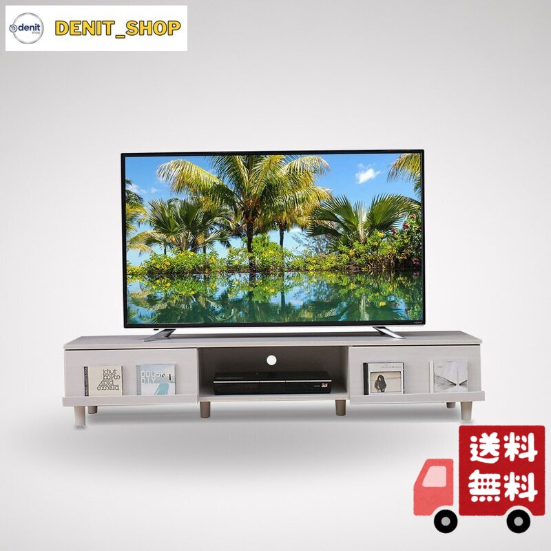 商品サイズ（cm）：幅約150×奥行約42×高さ約30 扉収納部内寸（cm）：幅約44.8×奥行約35.4×高さ約18.1 オープン収納部内寸（cm）：幅約53.8×奥行約35.4×高さ約18.1 耐荷重：天板：約30kgf 扉収納部：約1...