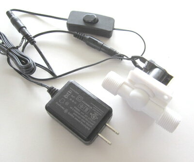 ・通常バルブは閉まっています。電圧印加で開放されますが、動作圧力があるため一定方向にだけ流れる仕様となっています。 ・電磁弁にすぐに動作確認できる電源とon/offスイッチをセットしました。 電磁バルブ仕様： 　1/2" ノミナル NPS ...