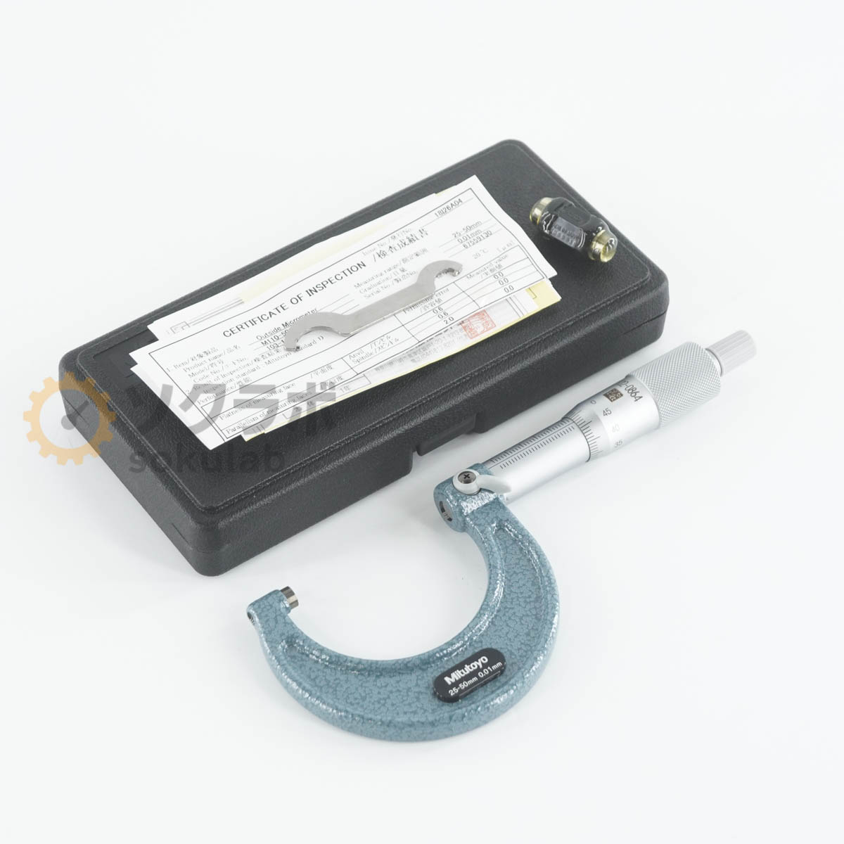 取扱説明書:あり 型番補足:103-138 仕様:商品サイズ:25-50mm 0.01mm【保証あり】開発機関や研究所等から動作品として入荷いたしました。当店では校正は行なっておりませんので、校正期限内レベルの精度・確度を保証するものではご...