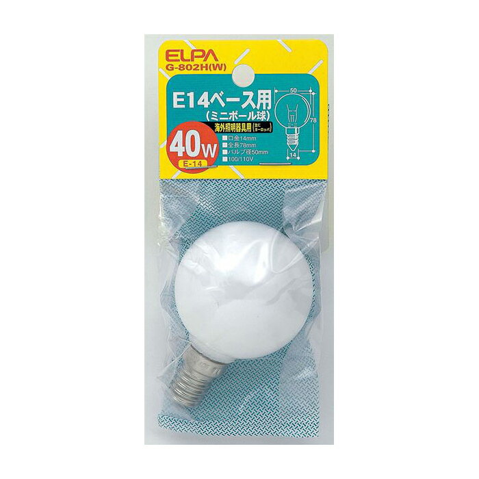 ■ 特徴 ■◇海外照明器具用(主にヨーロッパ)。◇E14ベースはヨーロッパの照明器具に多く使われています。◇住宅、店舗、ホテルなどのムード照明、装飾照明などに幅広く使用できます。■ 仕様 ■◇定格： ・電圧 100/110V ・消費電力 4...