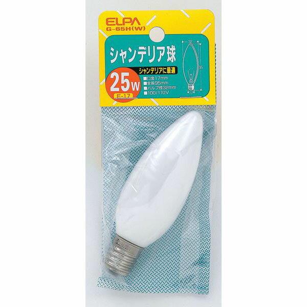 ■ 特徴 ■◇シャンデリアなどの装飾照明に適しています。◇ガラス球の形状がローソクの炎形の電球。シャンデリア器具にはもちろん、電球の形やフィラメントの輝きを見せるブラケット、ペンダントにも使用できます。■ 仕様 ■◇定格： ・電圧 100/...