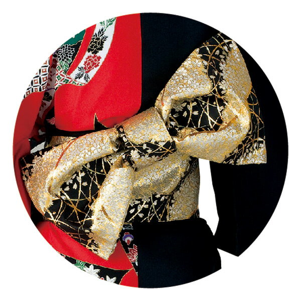 よさこい用飾り金襴帯品質 　表　：　ポリエステル100%（金属糸使用） 　裏　：　綿100% 胴帯サイズ　： 15cm×110cm 胴帯には片面にのみマジックテープが縫い付けてあります。 もう片面はご自分のウエストサイズに合わせてお付け下さ...