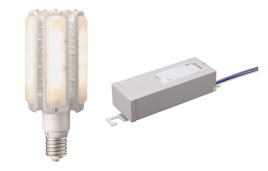 ☆水銀ランプ300W/メタルハライドランプ250W相当 ※LEDライトバルブ LDTS86L-G-E39A と 　電源ユニット LE103050HSZ1/2.4-A2 の 　セット品になります。 ＜LDTS86L−G−E39A 仕様＞ ラン...