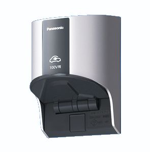 EV・PHEV充電用　接地屋外コンセント・露出・埋込両用・定格15A　125V　AC・ホワイトシルバー■充電用コンセントに求められる「利便性」の向上を実現したEV・PHEV充電用屋外コンセント☆領収書が必要な場合は、ご指示いただければ対応い...