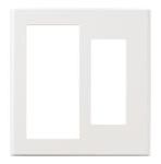 コンセントプレート　スイッチ＋コンセントプレート　2連用　スクエア ☆領収書が必要な場合は、ご指示いただければ対応いたします。 　 法人印のある領収書を発行いたします。