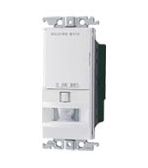[トイレ壁取付]　熱線センサ付自動スイッチ(2線式)　WTK12749W ・適合LED専用1A・換気扇連動用・ほんのり点灯モード対応形 ・検知後連続点灯時間約10秒〜30分可変形 ・消灯お知らせ機能・明るさセンサー付 ・ホワイト ☆領収書が...