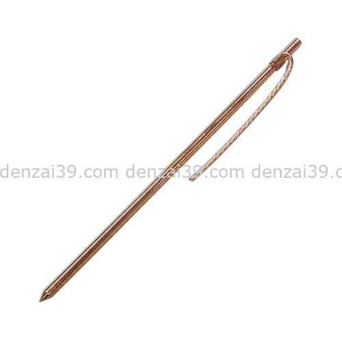 マルシン 丸型アース棒 7φ×300mm MS-3 種類:D種 サイズ:7φ×300mm 種別:単一式 リード線サイズ:5.5SQ×150mm 表面処理:銅メッキ