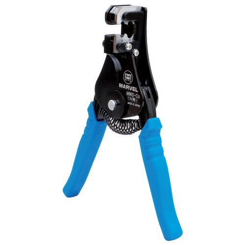 マーベル ワイヤーストリッパー IV用 MWS-C2 ・電線適用サイズ:8・14mm ・全長:180mm ・グリップ色:ブルー ・付属品:ストッパー 心線に傷を付けずに簡単にできます。 刃物用特殊鋼を採用し、適正な焼入処理が施されています。...