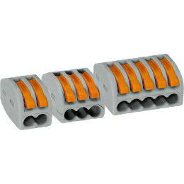 【楽天市場】WAGO ワゴ ワンタッチコネクター レバー操作タイプ 接続線数:3本 WF-3BP JB (8個入)：電材39 楽天市場店