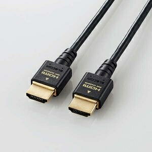 【仕様】●メーカー:ELECOM●型番:DHHD21ES10BK●商品名:イーサネット対応ウルトラハイスピードHDMIケーブルスリム●対応機種:HDMI(タイプA・19ピン)側:HDMI入力端子を持つ液晶テレビ、プラズマテレビ、プロジェクタ...