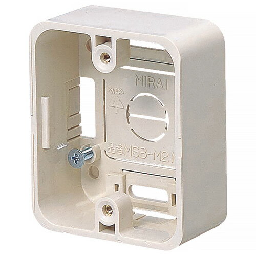 【特長】●小型(ミニ)プレートに適合します。(ミニプレート1・2コ用、取り付けピッチ58・60mm)※取り付けピッチ38mmは取り付きません。●ブランクカバーを取り付ければ、ジョイントボックスとしても使用できます。【仕様】●メーカー:未来工...