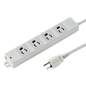 【特長】●4個口(3P抜け止め)、VCTFコード仕様、3Pプラグ(絶縁キャップ付き)のタップです。●電源状態が確認できる通電ランプ付きです。●裏面にマグネットが付いているので、スチールのデスクなどに仮固定することができます。メンテナンスがし...