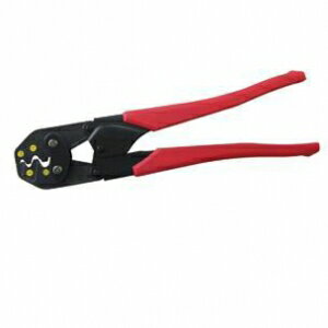 【特長】●裸端子・PBスリーブ用の圧着工具。●柄荷重が小さく、軽いハンドル操作でラクラク圧着。●握りやすいハンドル。●圧着マーク●JIS規格品(JIS C 9711)【仕様】●メーカー:ジェフコム●型番:DC22A●商品名:圧着工具 裸端子...